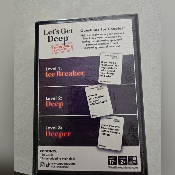 What Do You Mean | Other | Lets Get Deep After Dark Expansion Card Game ...